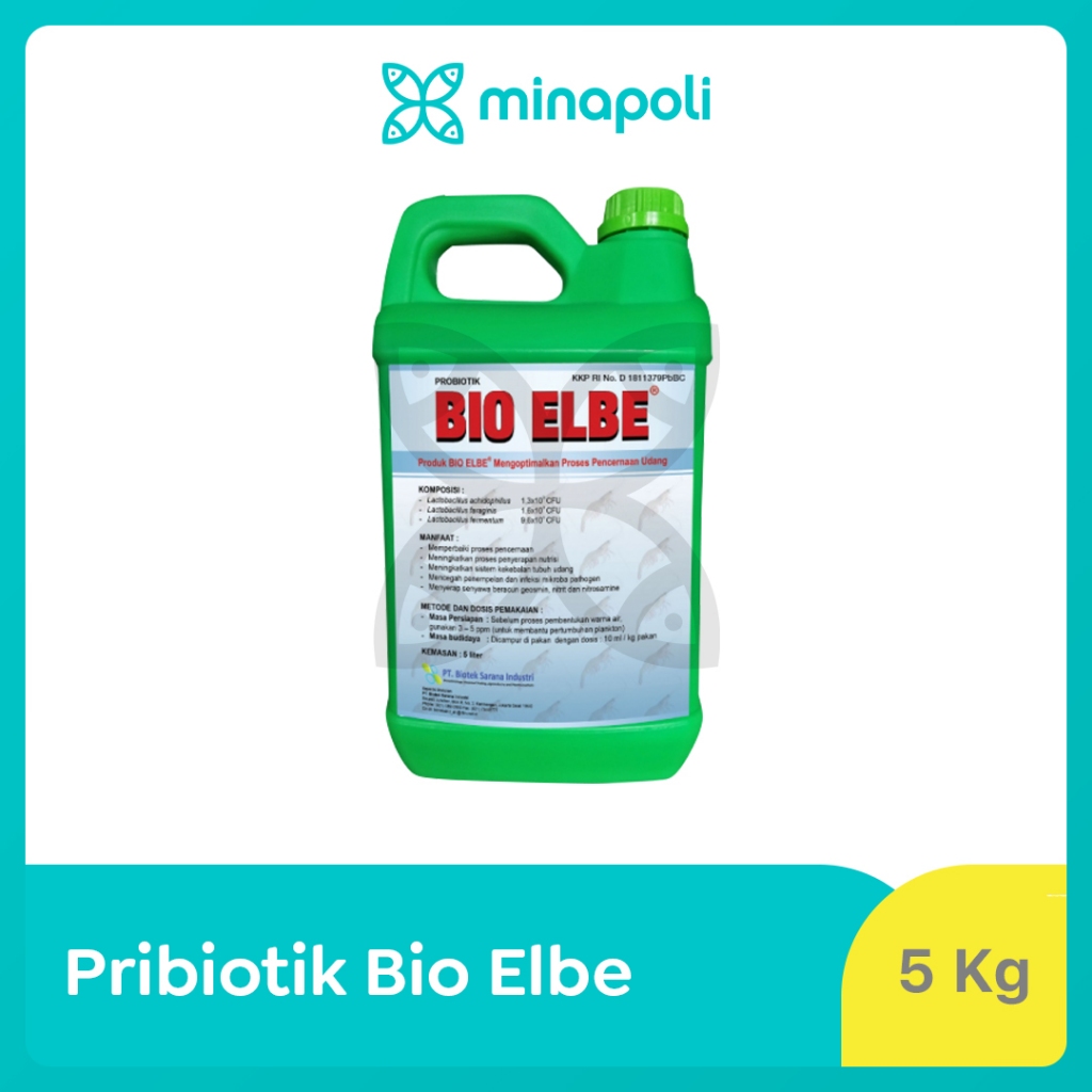 Jual Probiotik Udang dan Ikan Bio Elbe Kemasan 5 Liter | Shopee Indonesia