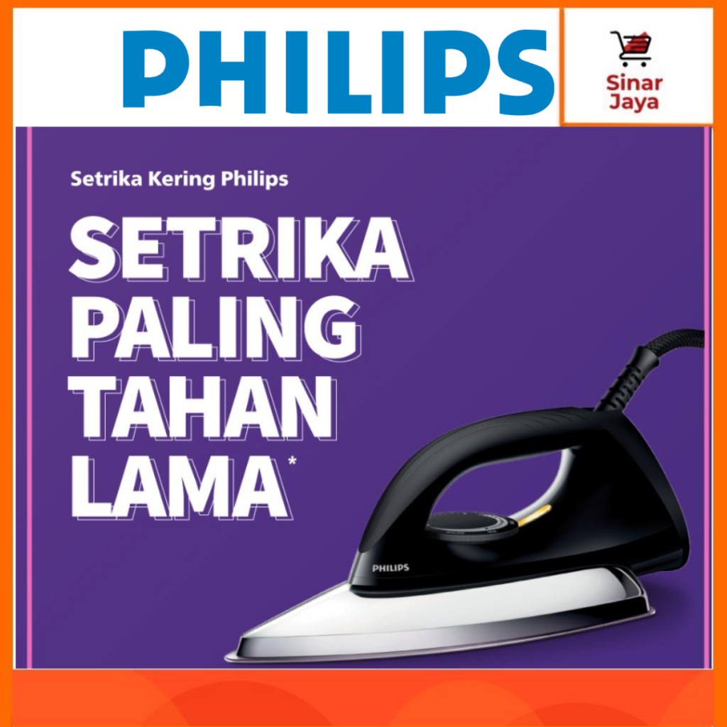 Jual PHILIPS HD-1173 Setrika / Gosokan Classic Kering 350 W (Anti Baret ...