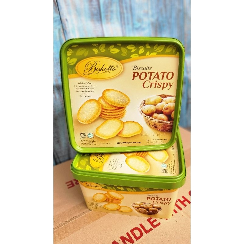 Jual biskotto potato crispy box 400g | Shopee Indonesia