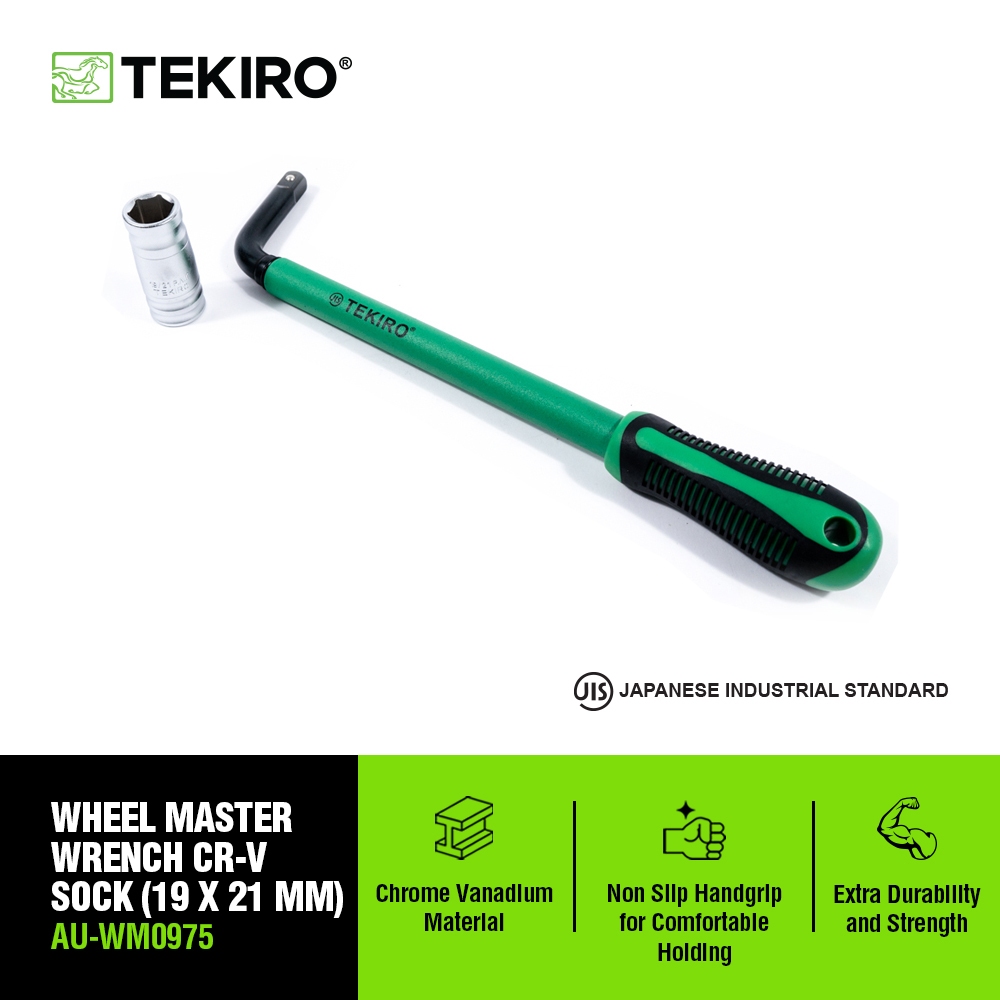 Jual TEKIRO WHEEL MASTER WRENCH CR-V SOCK 19 X 21 MM / KUNCI RODA TARIK ...