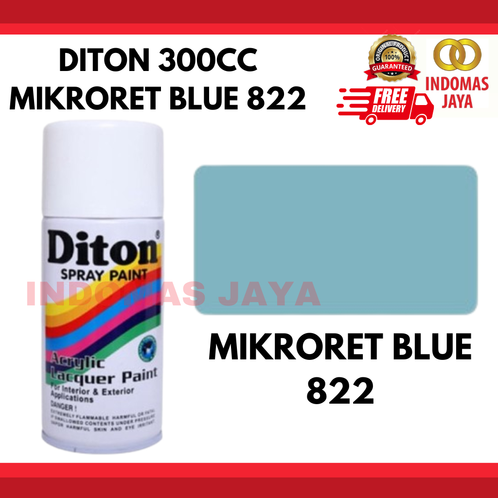 Jual Cat Pilox Diton Mikrolet Blue 822 300cc Warna Biru Telur Asin ...