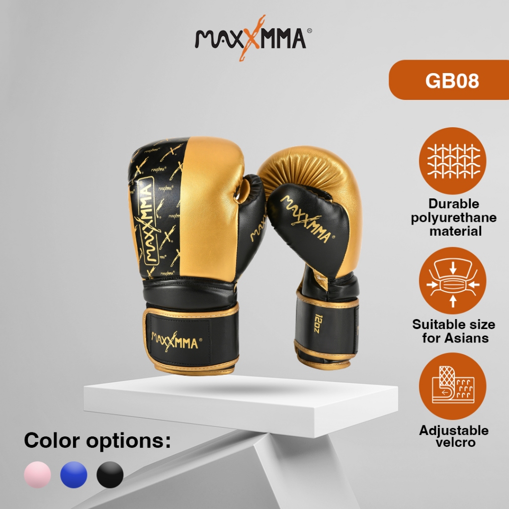 Jual MaxxMMA Sarung Tinju Boxing Gloves Muaythai 3D Full Protection ...
