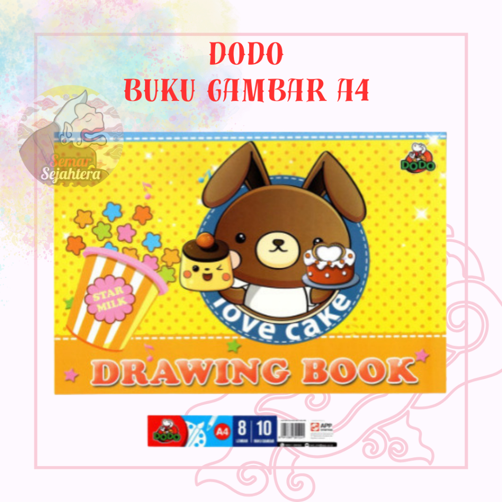 Jual [PCS] BUKU GAMBAR / DRAWING BOOK DODO UKURAN A4 ISI 8 LEMBAR ...