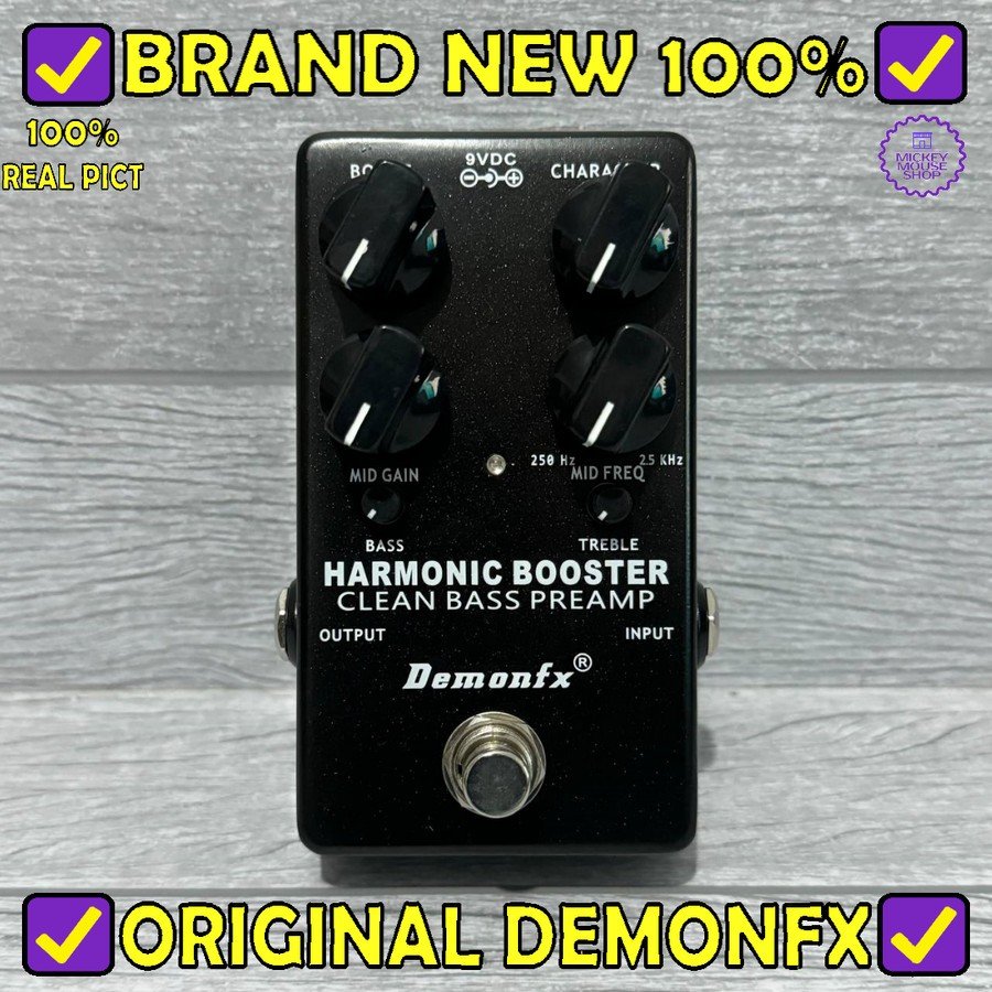 Jual Efek Bass DemonFX Harmonic Booster Clean Bass Preamp Pedal Effect ...