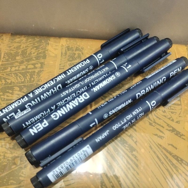 Jual snowman 700 drawing pen 0,1 black / pcs | Shopee Indonesia