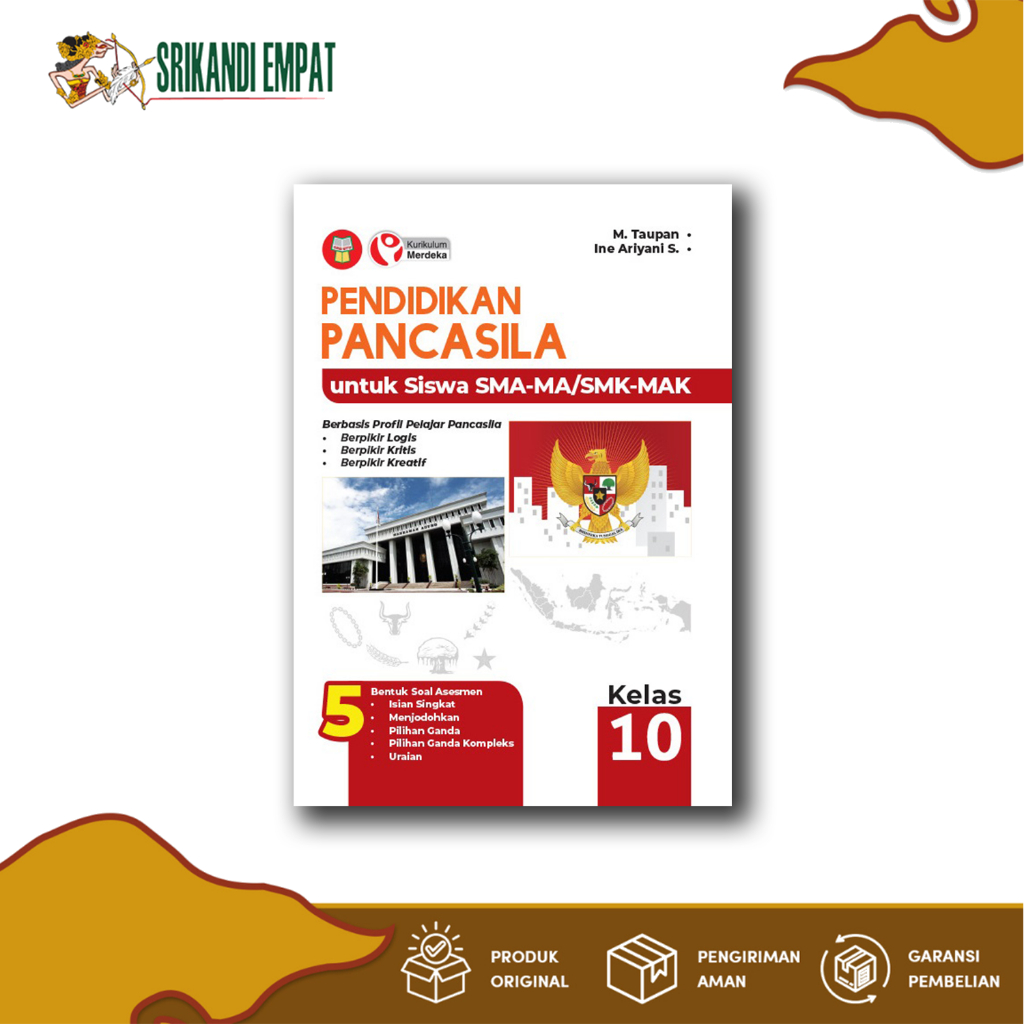 Jual Buku Sekolah Pendidikan Pancasila untuk Siswa SMA-MA/SMK-MAK Kelas 10 Kurikulum Merdeka ...