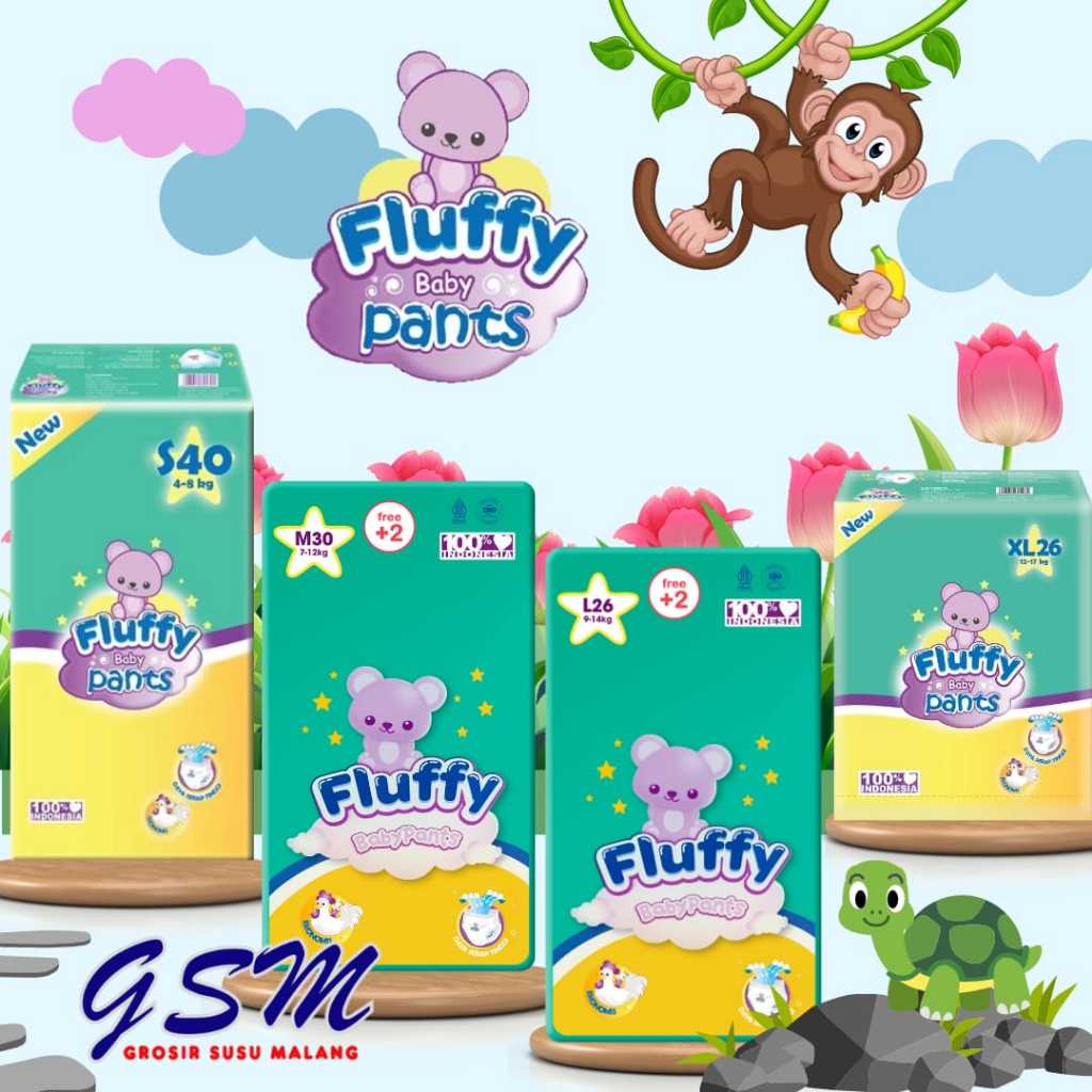 Jual FLUFFY PANT S40 M30+2 L26+2 XL26 | Shopee Indonesia