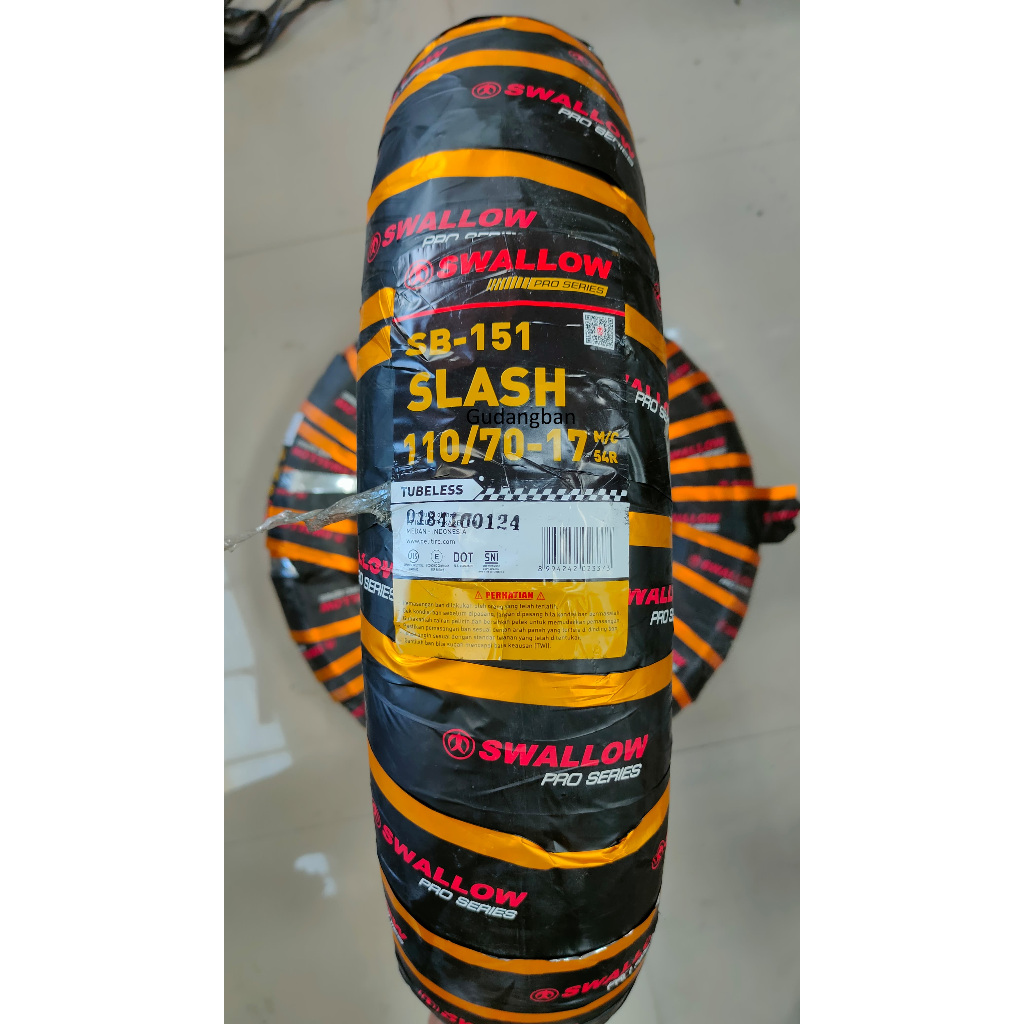 Jual ( RING 17 ) SB151 SLASH 110 70 17 SWALLOW Pro Series Tubeless Ban ...