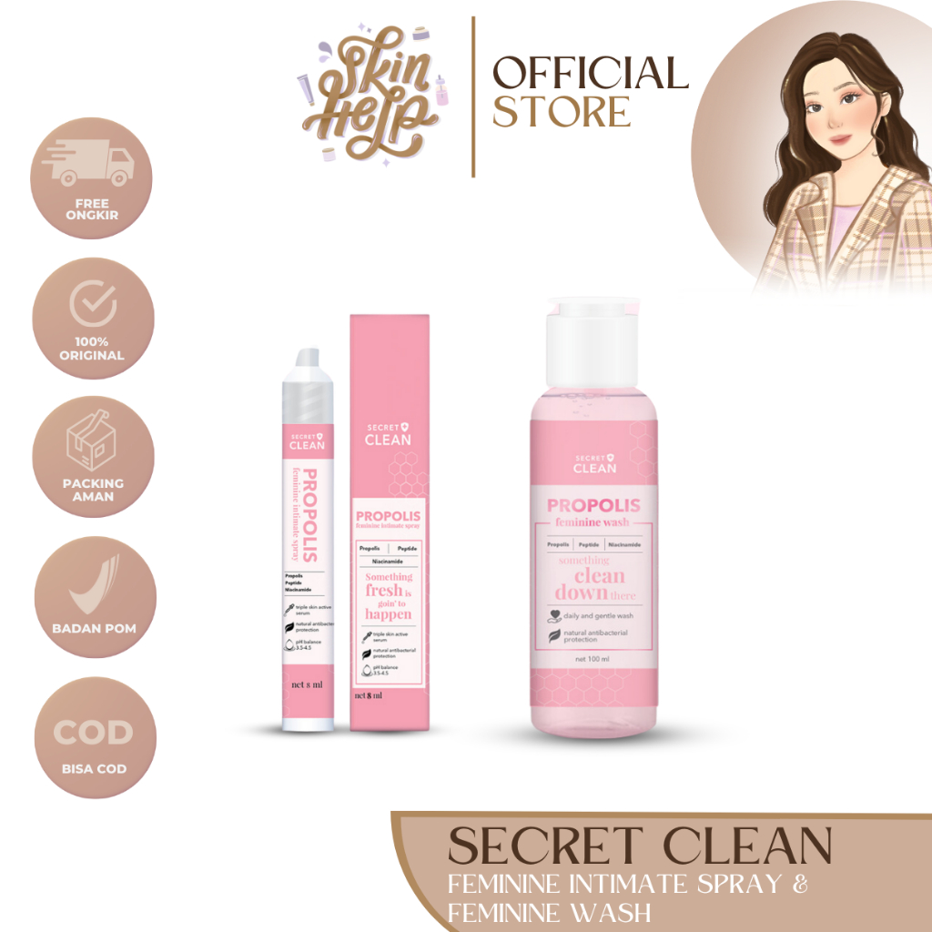 Jual Secret Clean Propolis Feminine Wash 100ml | Secret Clean Propolis ...