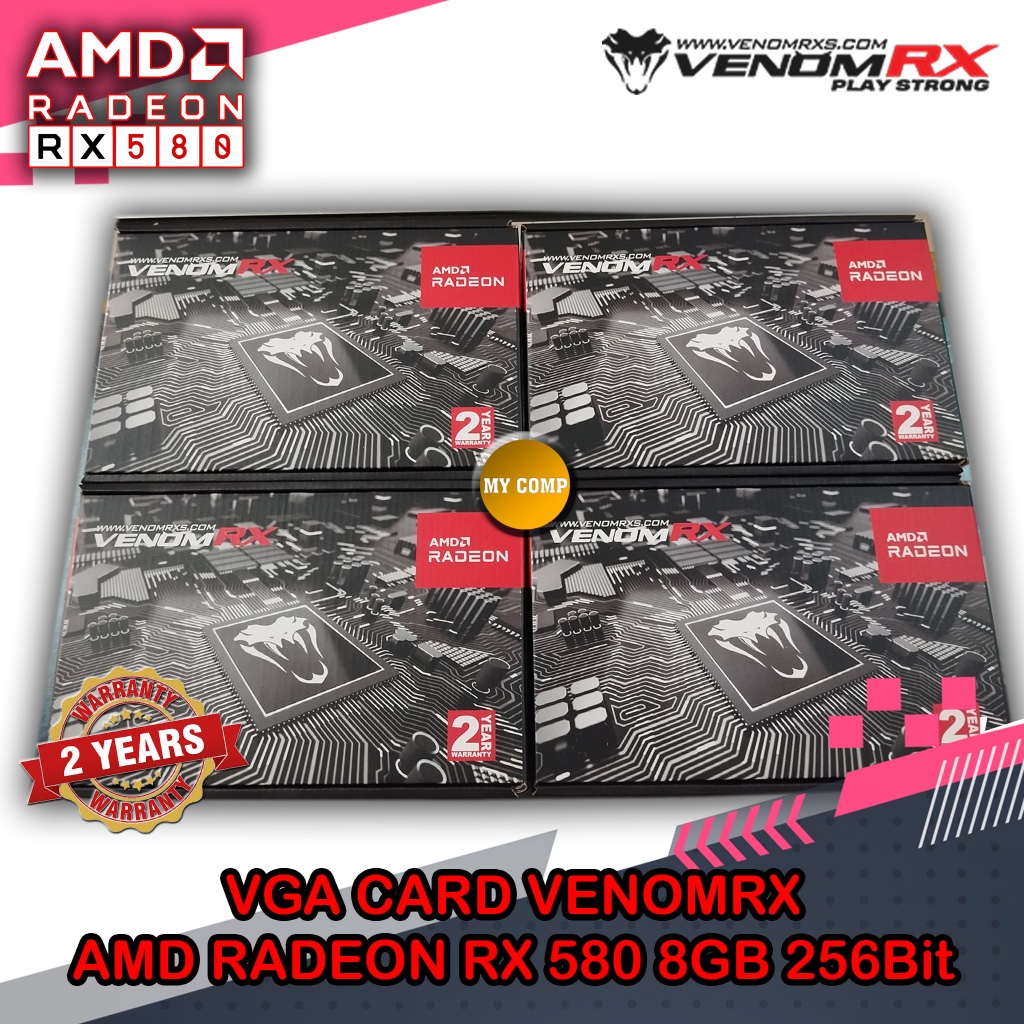 Jual VGA Venomrx AMD Radeon RX580 8GB GDDR5 256 Bit RX 580 Graphic Card ...