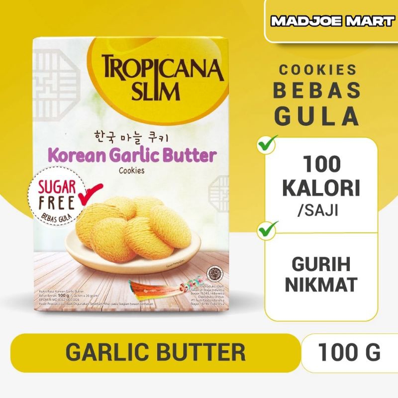 Jual Tropicana Slim Korean Garlic Butter Cookies - Snack Biskuit Diet ...