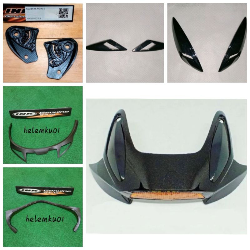 Jual spoiler ventilasi helm ink metro original | Shopee Indonesia