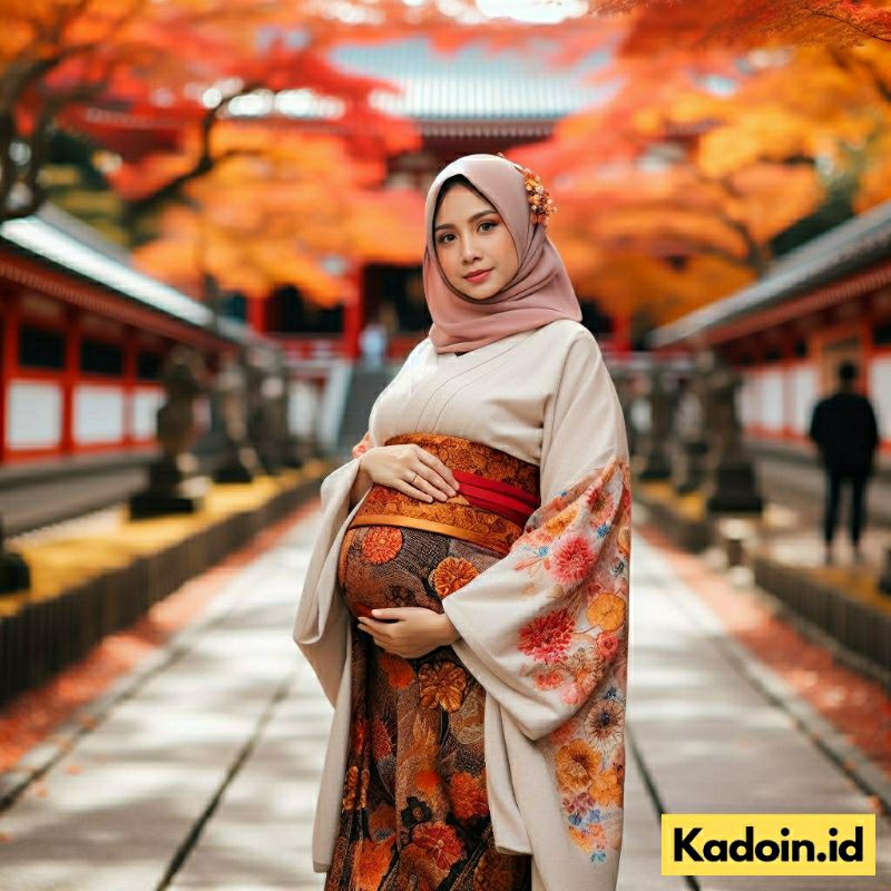 Jual Jasa Edit Foto Ai Maternity Ibu Hamil Hijab Tema Jepang Edit Foto Maternity Ibu Hamil