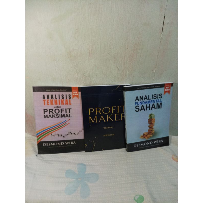 Jual Paket 3 buku Analisis teknikal untuk profit maksimal profit maker analisis fundamental ...