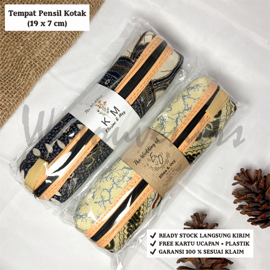 Jual Souvenir Pernikahan Tempat Pensil Batik Khas Jogja 19 x 7 cm Souvenir Tempat Pensil Batik ...