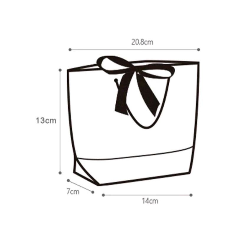 Jual PAPERBAG HITAM PUTIH (PITA)/ TAS HAMPERS GOODIEBAG FANCY/TAS GIFT ...