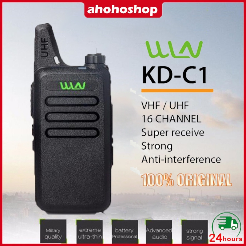 Jual 4pcs Sepasang HT WLN KD - C1 HT UHF Lengkap KDC1 WLAN ORIGINAL isi ...