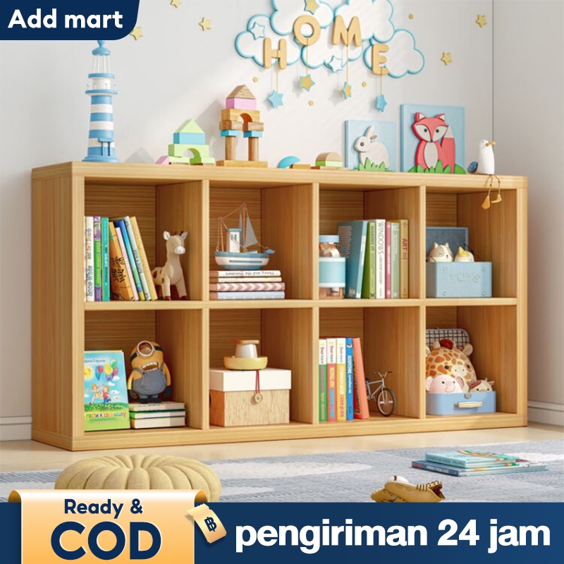 Jual Rak Buku Kayu Rak Mainan Lemari Display Rak Buku Minimalis Lemari ...