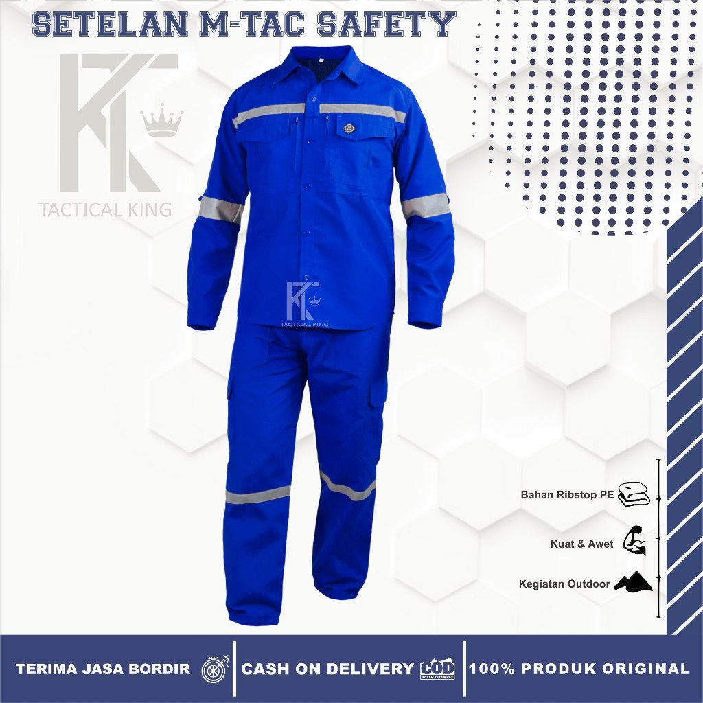 Jual Wearpack Katelpak Safety Setelan Kemeja Celana Kerja Seragam ...