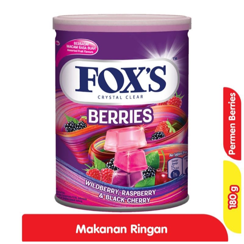 Jual FOX'S CRYSTAL CLEAR FRUIT PERMEN KALENG | Shopee Indonesia