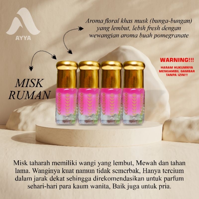 Jual Misk Taharah Pink Original / Musk Thaharah Pink Ruman 3ml Original ...