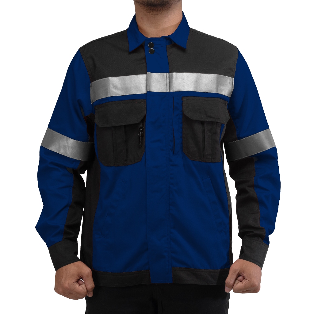 Jual ENGINEER WORKWEAR - LEGION WEARPACK BLUE - KEMEJA KERJA SAFETY ...
