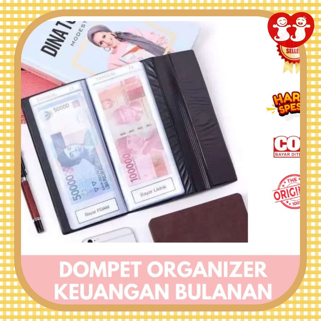 Jual Dompet Disiplin Keuangan Bulanan Walet Organizer | Shopee Indonesia