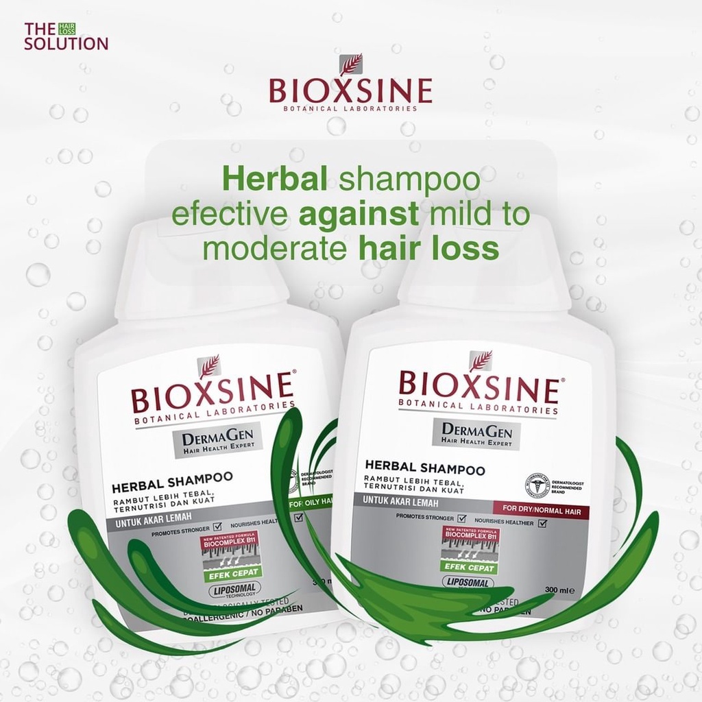 Jual Bioxsine Dermagen Herbal Shampoo For Hair Loss 300 ml | Shopee ...