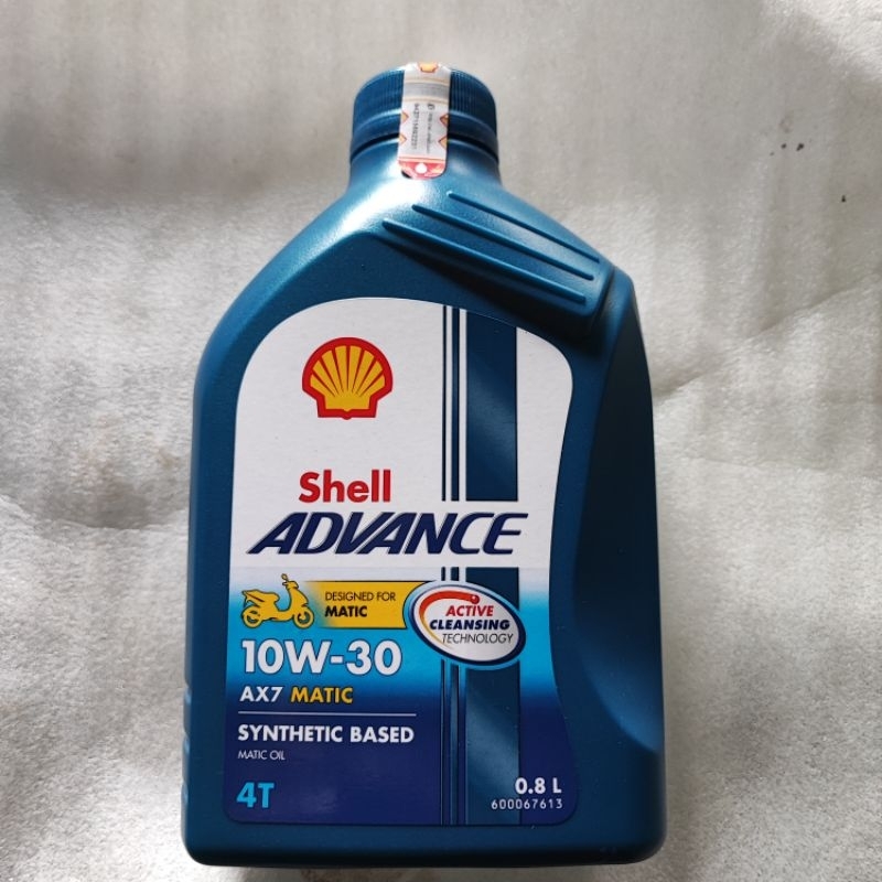 Jual Oli Motor Matic Shell Advance AX7 Matic 10W-30 0.8 Liter | Shopee ...