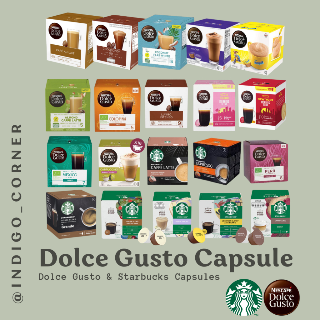 Jual Capsule NDG Nescafe Dolce Gusto & Starbucks Coffee Box All Varian ...