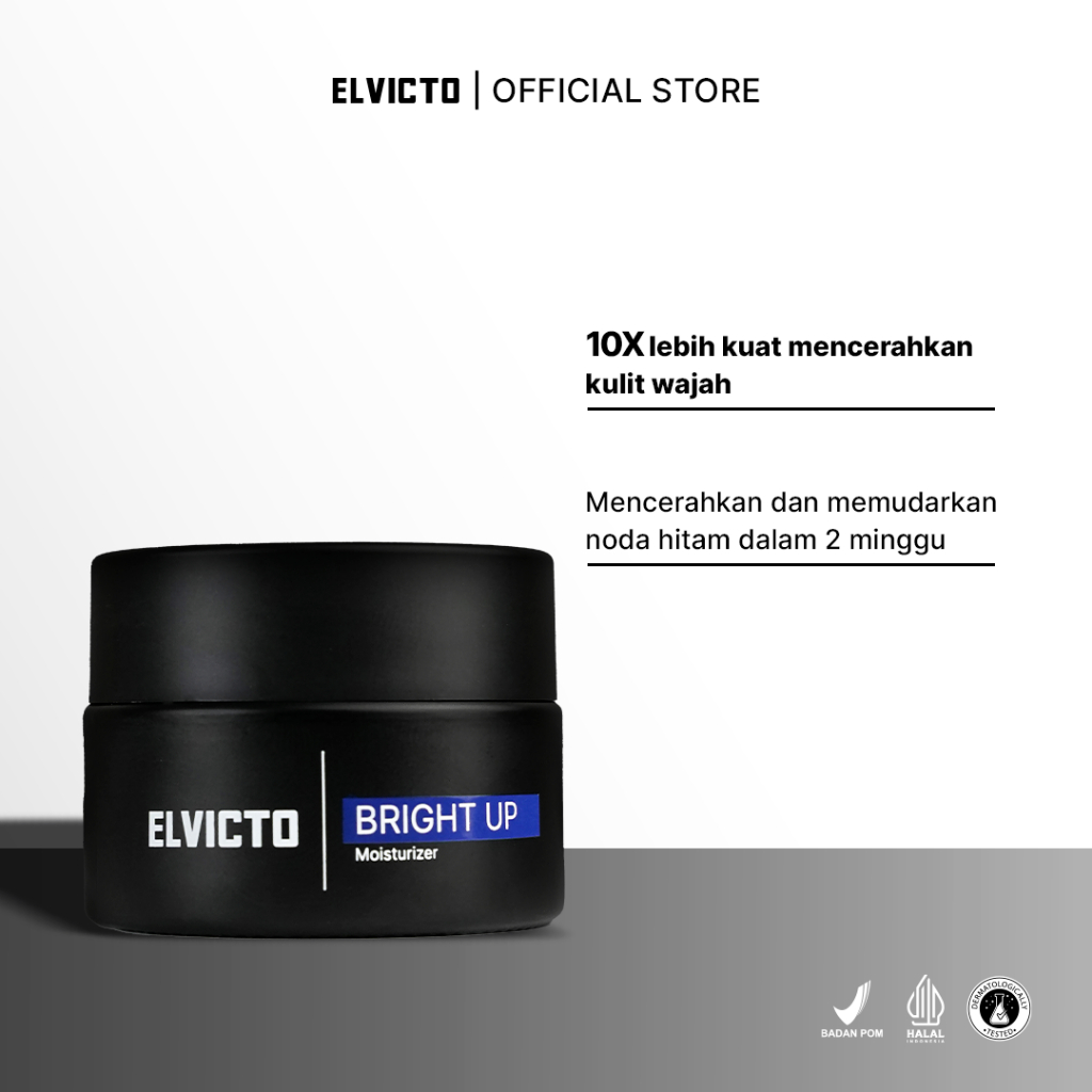 Jual ELVICTO BRIGHT UP MOISTURIZER | Pelembap Wajah Pria, Perawatan ...
