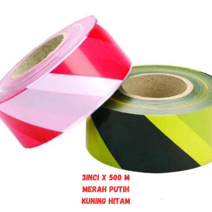 Jual Police Line Garis Polisi Safety Line Barricade Line 3 inch x 500 ...