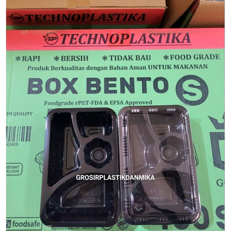 Jual [ 1 PACK ] MIKA BOX BENTO S / MIKA BENTO SEKAT 4 MINI ISI 50 SET ...