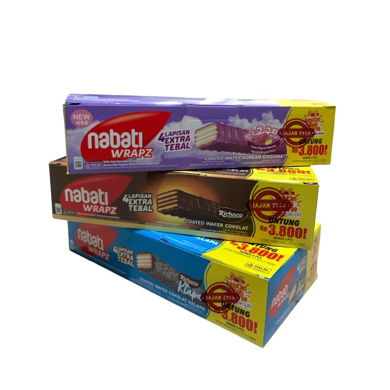 Jual NABATI COATED WAFER COKLAT BOX NABATI WAFER COATED WRAPZ | Shopee ...