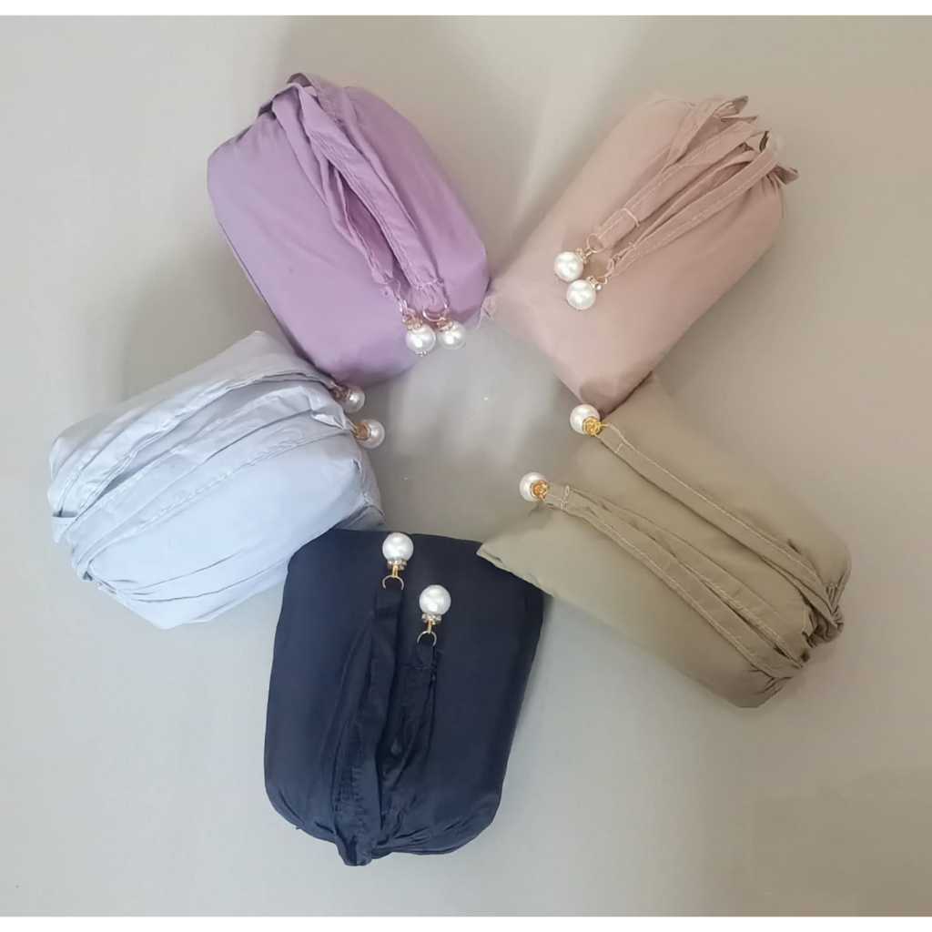 Jual Mukena Mini Traveling Pouch Parasut Korea Premium 2in1 Resleting ...
