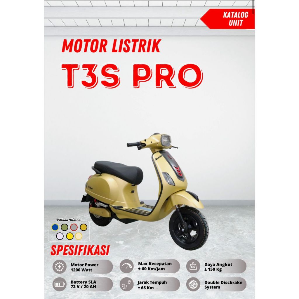 Jual Sepeda Motor Listrik UWINFLY T3 PRO 1200 Watt Double Disc Brakes | Shopee Indonesia