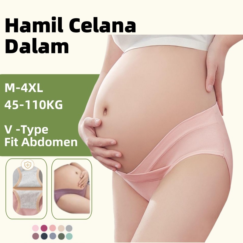Jual Celana Dalam Hamil Low Waist Celana Dalam Jumbo Bahan Katun Briefs Elastis Seamless Low ...