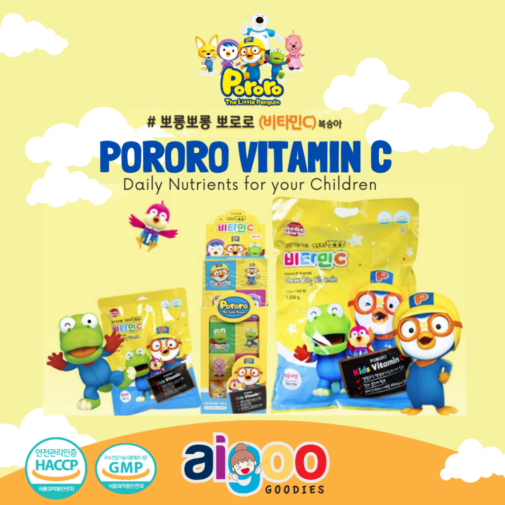Jual PORORO CHEWABLE VITAMIN C for KIDS - VITAMIN C Pororo untuk Anak ...