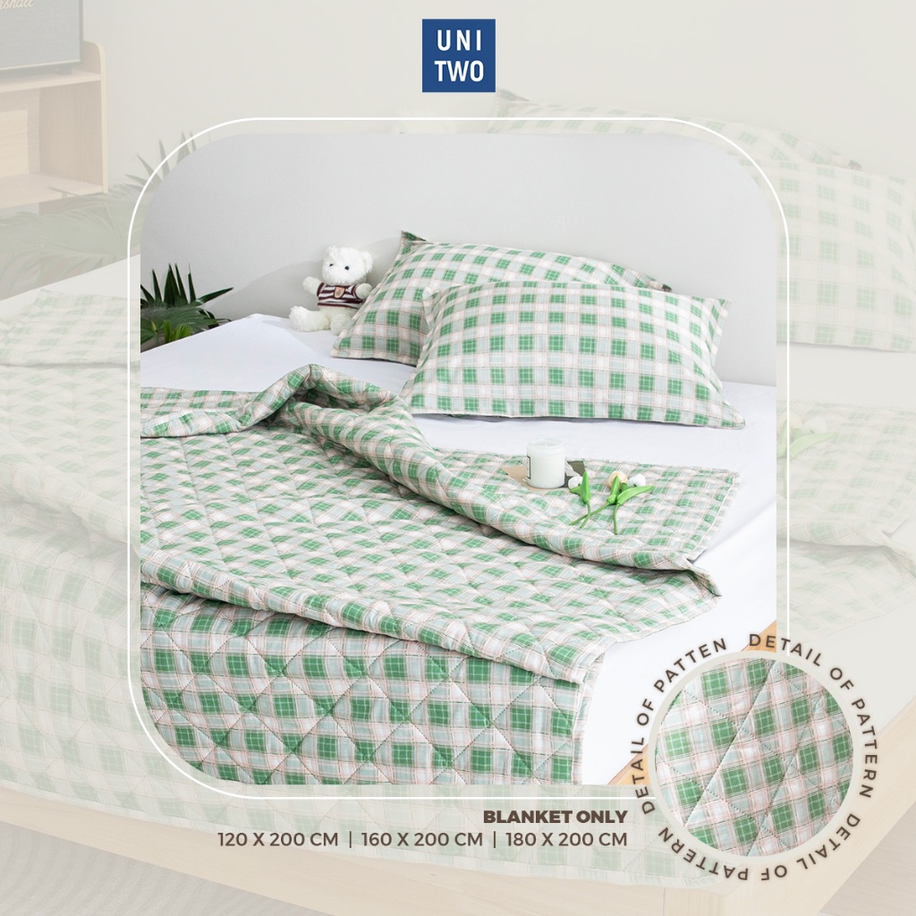 Jual UNITWO [BED COVER ONLY] Bed Cover Selimut Tidur Lembut Halus Motif ...