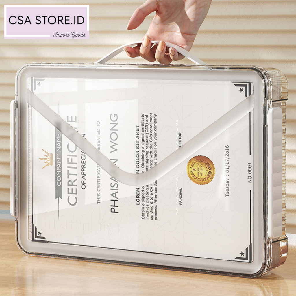 Jual Kotak Penyimpanan Kertas dan Map File Organizer Transparan Storage ...