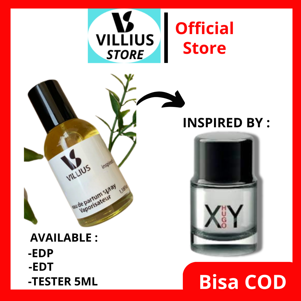 Jual VILLIUS STORE - PARFUM PRIA AROMA HU GO BO SS X Y MAN - EDP WANGI ...