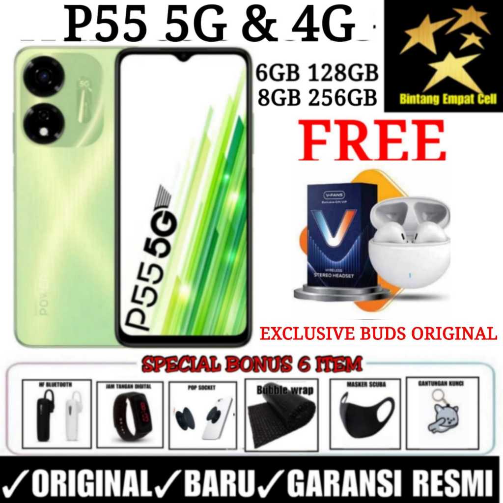 Jual ITEL P55 5G 4G 8/256 & 6/128 +EXTENDED RAM 6GB TOTAL RAM 12GB GARANSI RESMI | Shopee Indonesia