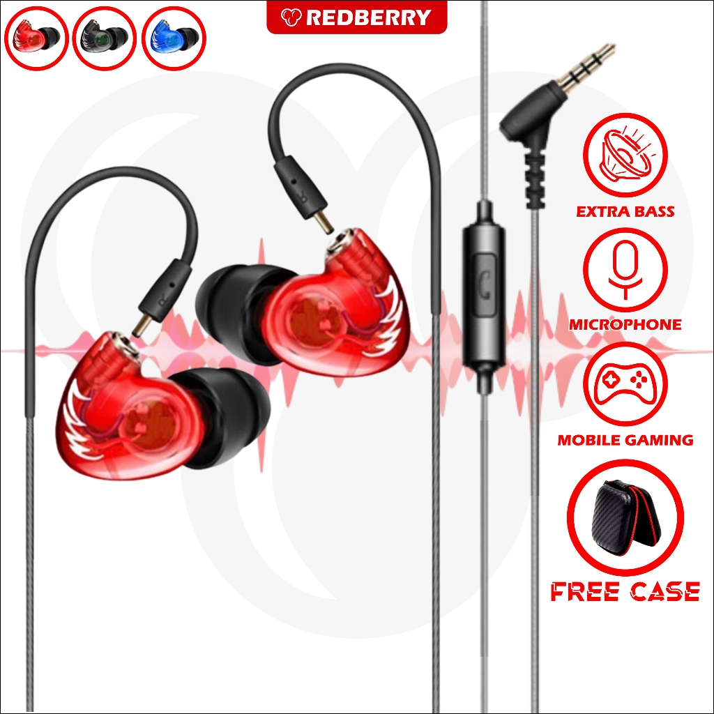 Jual Headset J3 Audio F1 Pro Power BASS stereo music telfon sport ...
