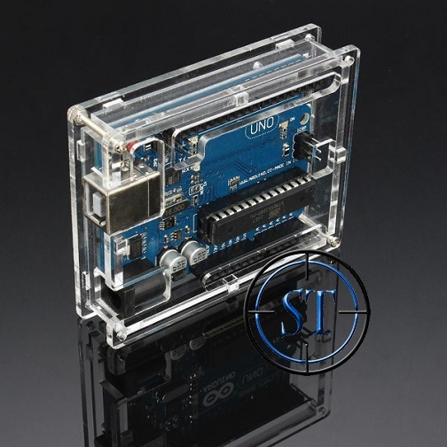 Jual Acrylic Box for Arduino UNO R3 Transparent Casing Kotak Transparan ...