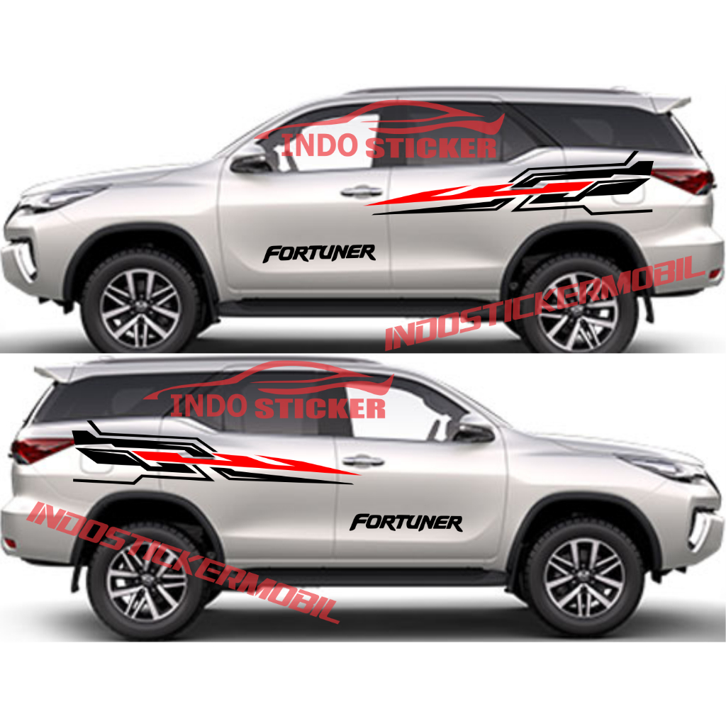 Jual NEW STICKER MOBIL FORTUNER STIKER TOYOTA FORTUNER SIDE BODY ...