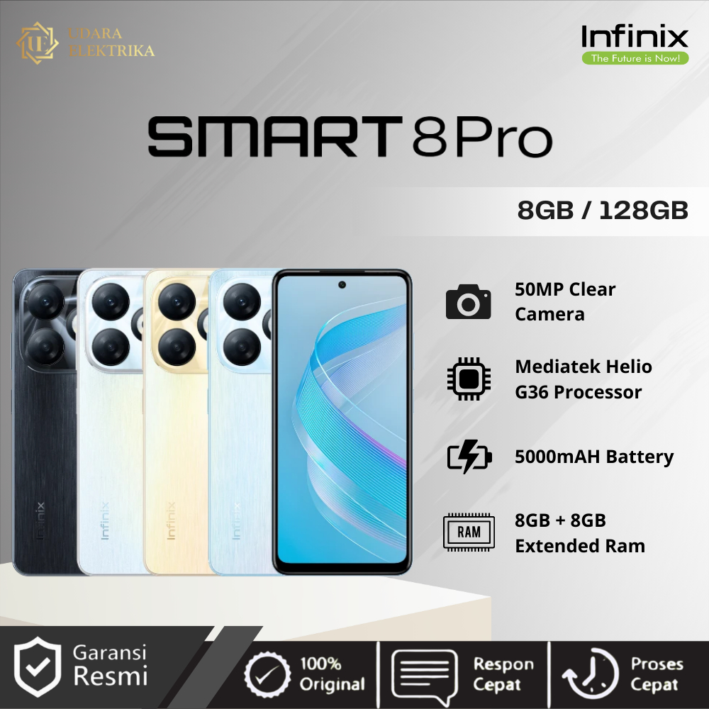 Jual Infinix Smart 8 PRO 8/128GB Smart 8 3/64GB 4/128GB Garansi Resmi ...