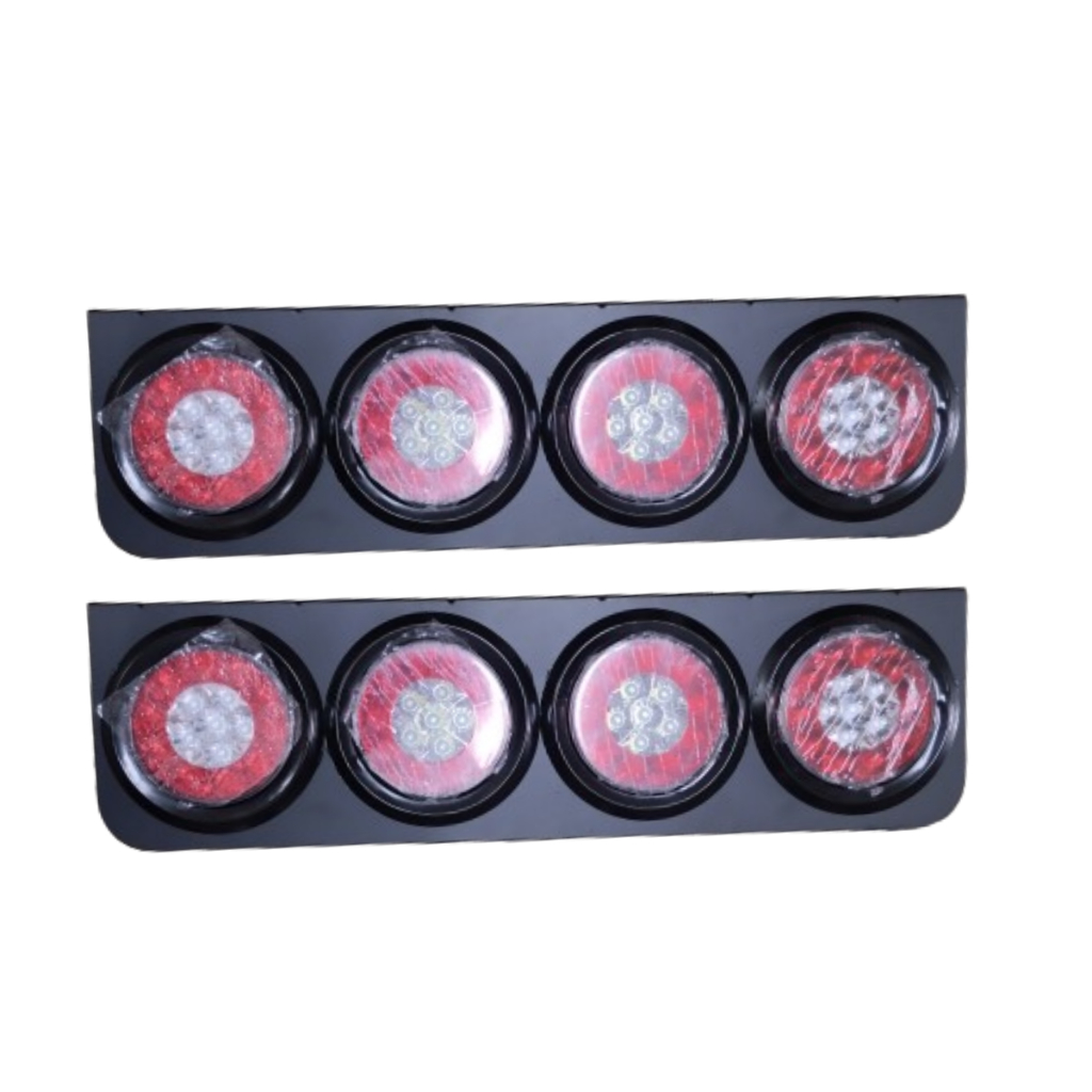 Jual Lampu Led Stop Rem Belakang Bus Truk 24 Volt 12 Volt 4 Mata Merah ...