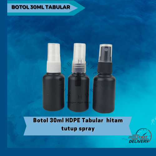 Jual BOTOL 30ML TABULAR HDPE TUTUP SPRAY Neck 18 | Shopee Indonesia