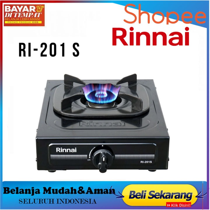 Jual RINNAI : RI-301S/201S KOMPOR GAS 1 TUNGKU RI 301 S SUN BURNER ...
