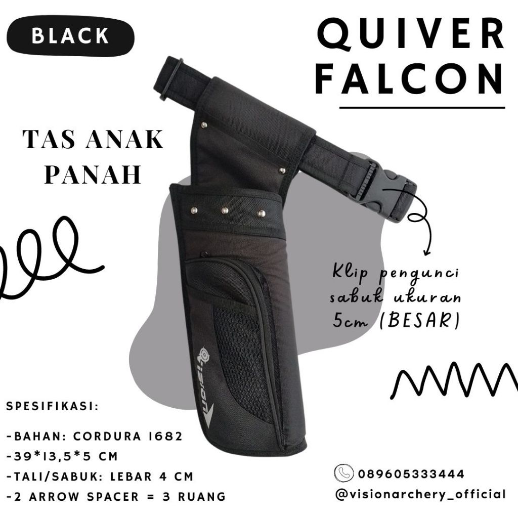 Jual Quiver Panah Tas Quiver Backside Falcon / Quiver Panahan Tas Anak ...